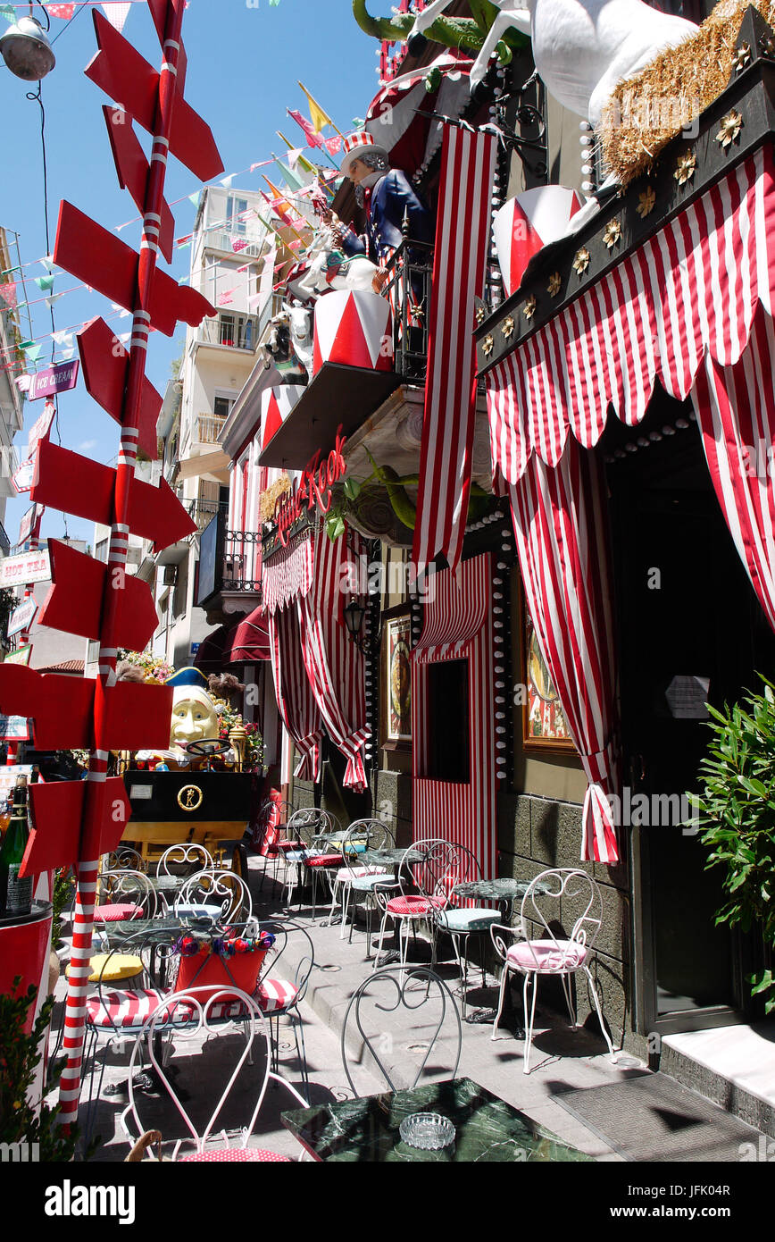 The Circus café in Athens (Greece Stock Photo - Alamy