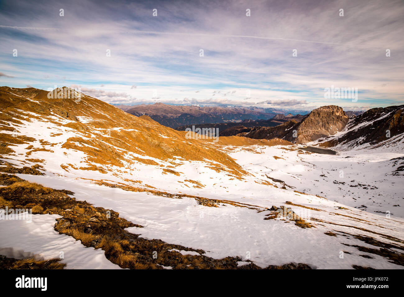 Fall is coming in the italian alps Stock Photo - Alamy