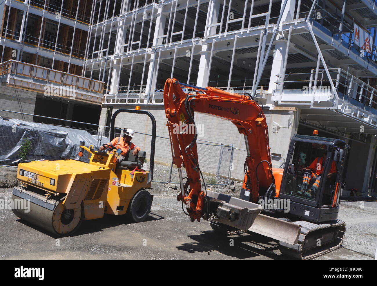 Construction Site,Christchurch,New Zealand Stock Photo - Alamy