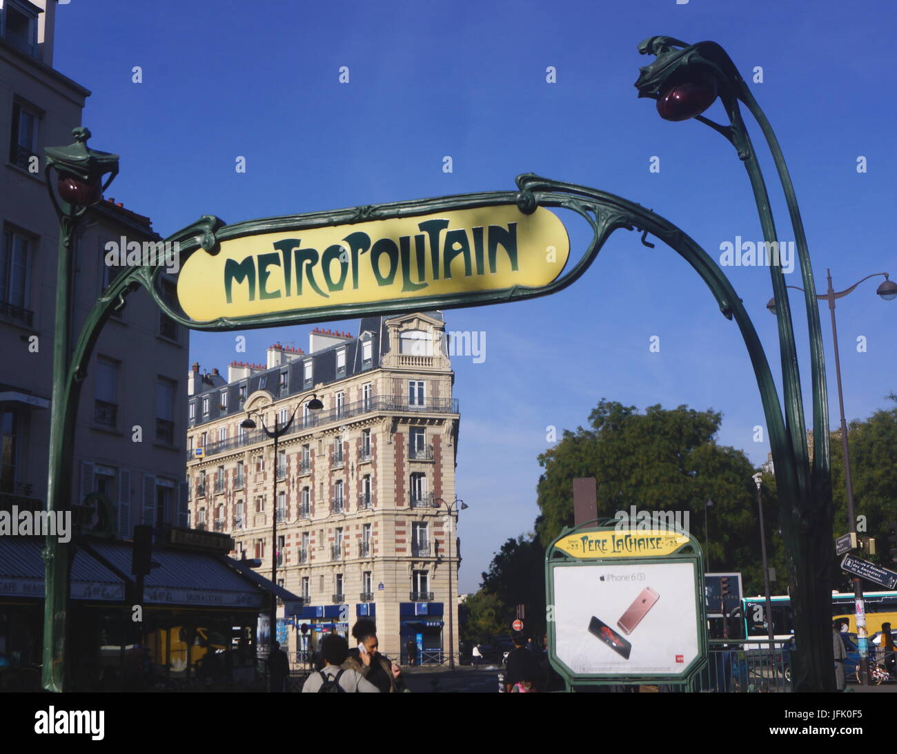 Beautiful metro station entry,Paris,France Stock Photo - Alamy