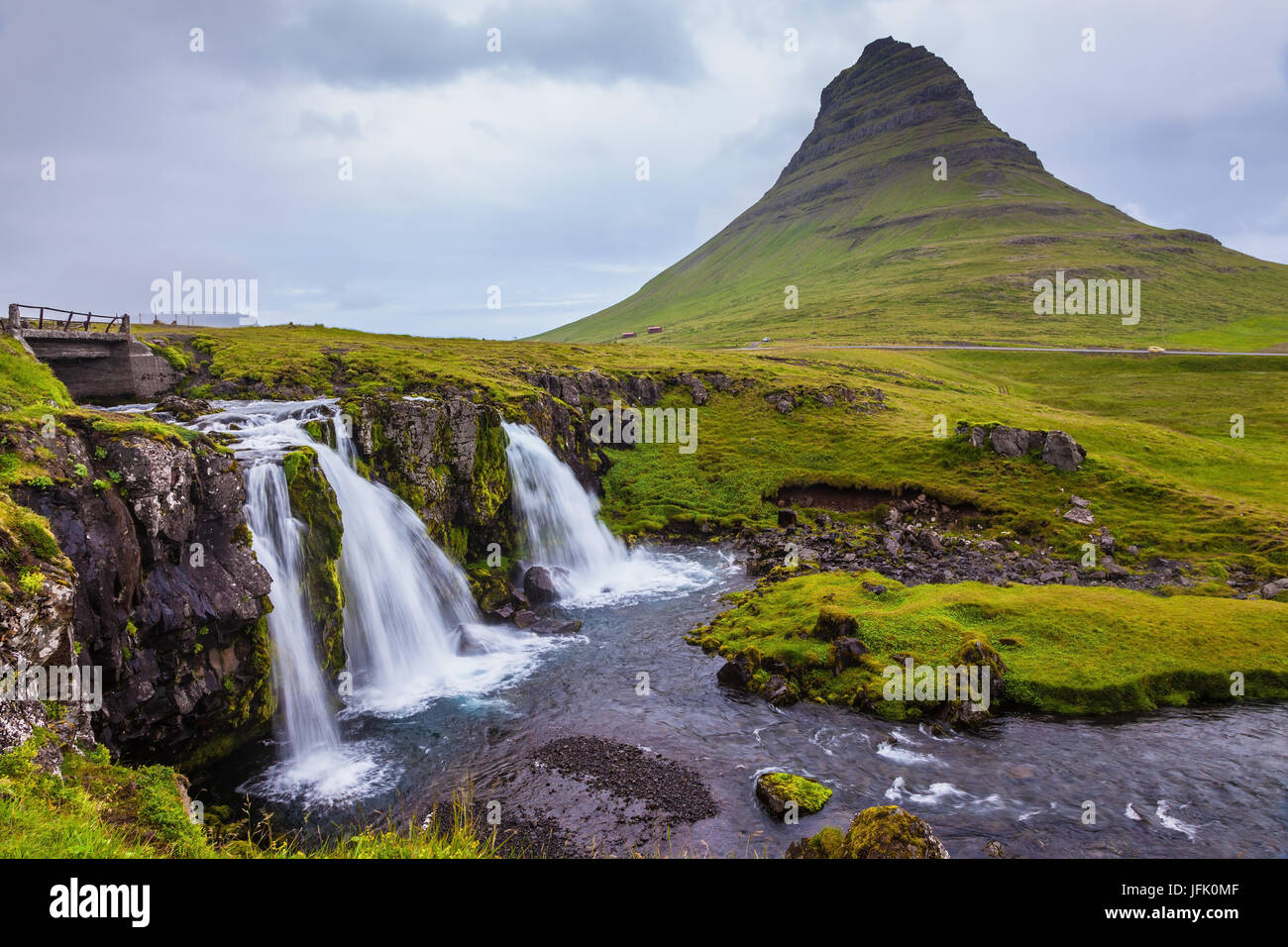 Iceland - country of waterfalls and mountains Stock Photo - Alamy