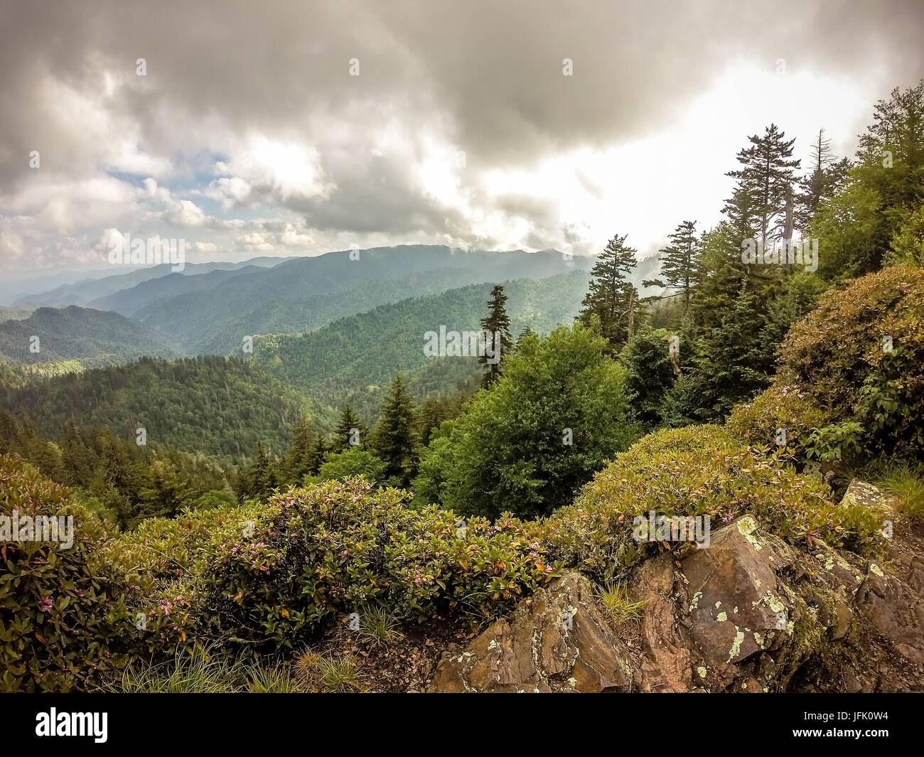 scenes along appalachian trail in smoky mountains north carolina Stock ...