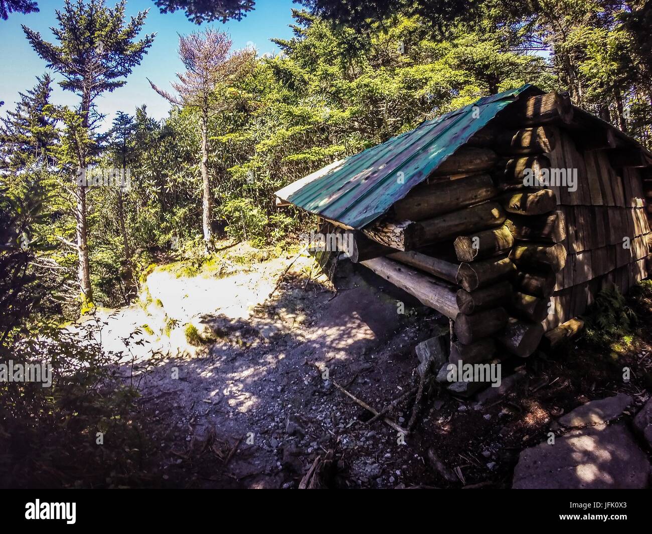 nature trail scenes to calloway peak north carolina Stock Photo - Alamy