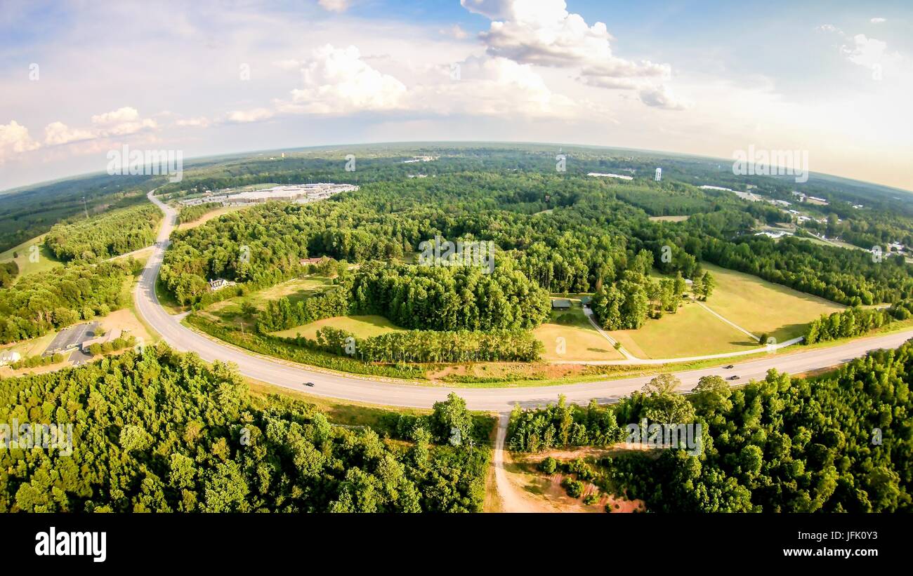 sky and clouds sunset landscape over york south carolina Stock Photo ...