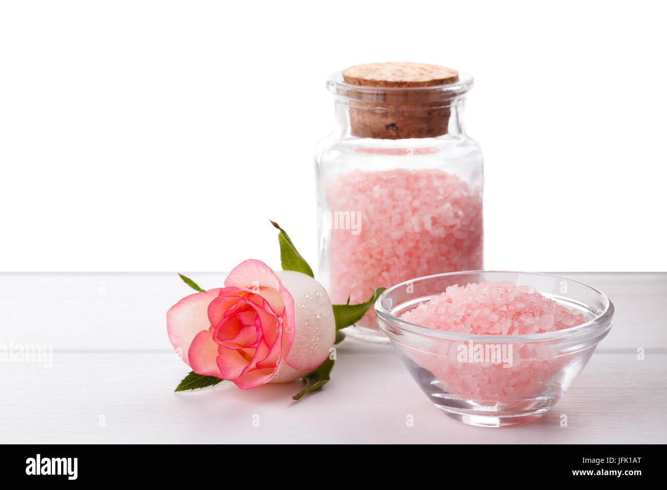 rose bath salt Stock Photo - Alamy