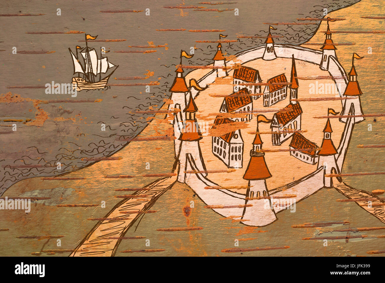 Ancient city map hi-res stock photography and images - Alamy