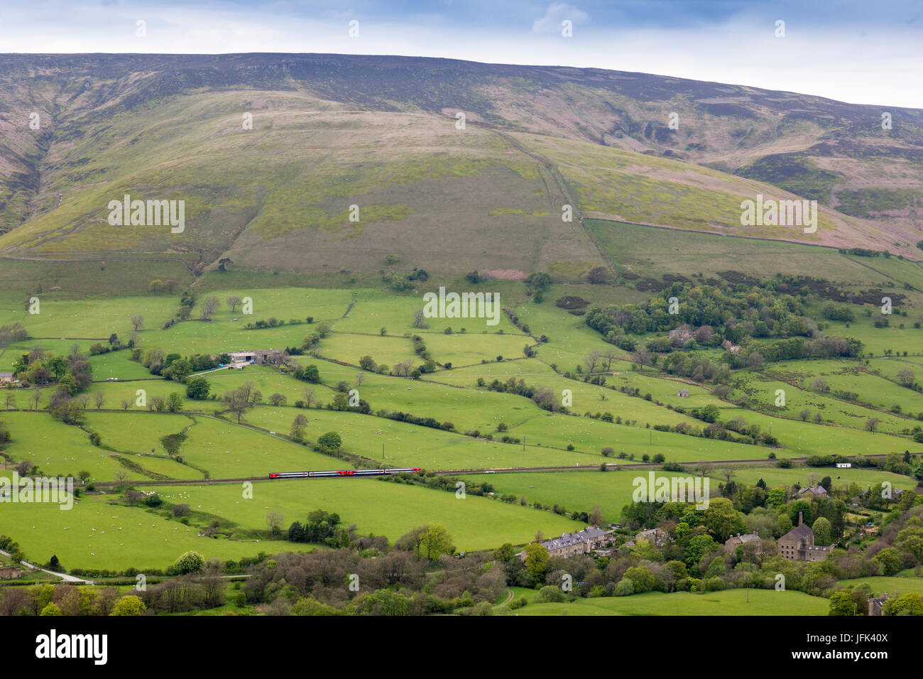 An East Midlands Trains Sheffield - Manchester train in the Vale of ...