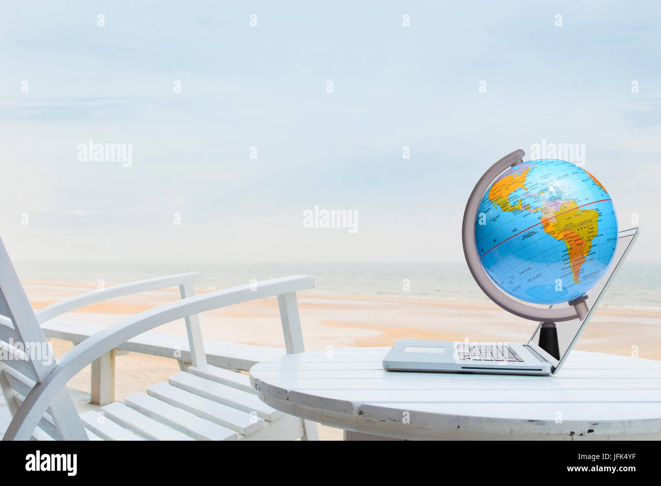 World Wide Web technology concept on the beach Stock Photo - Alamy