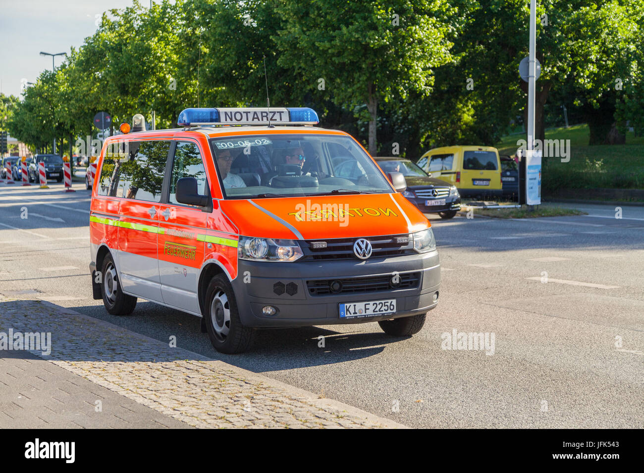 KIEL / GERMANY - JUNE 20, 2017: german emergency doctor car from fire ...