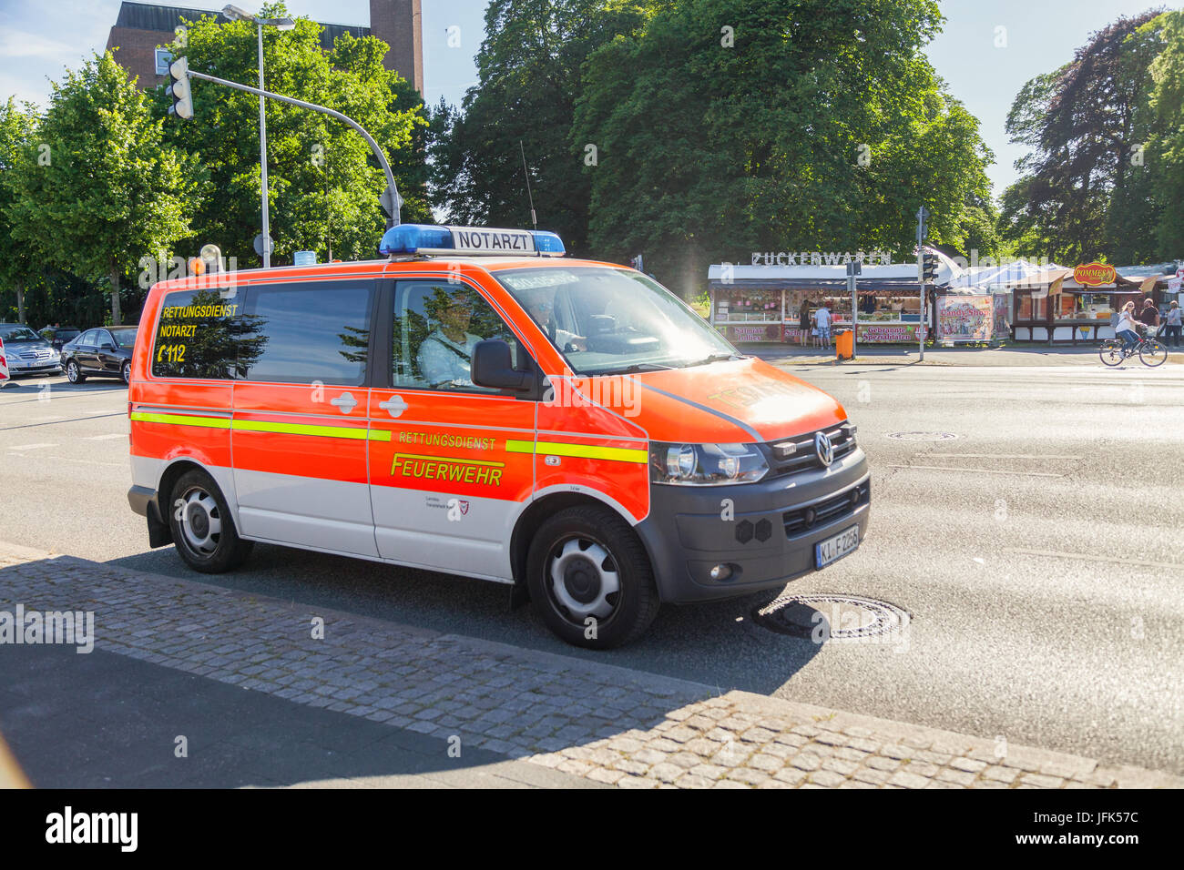 KIEL / GERMANY - JUNE 20, 2017: german emergency doctor car from fire ...
