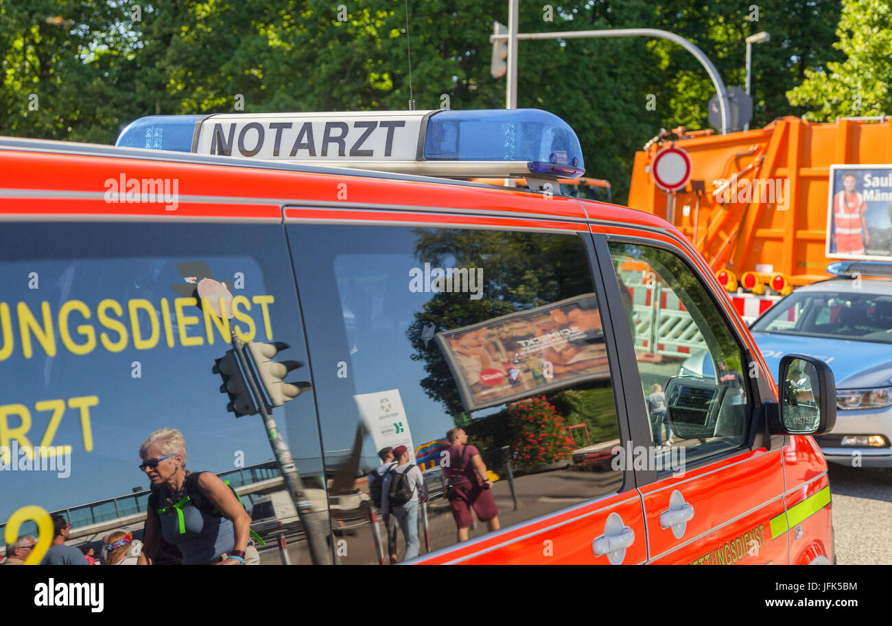 KIEL / GERMANY - JUNE 20, 2017: german emergency doctor car from fire ...