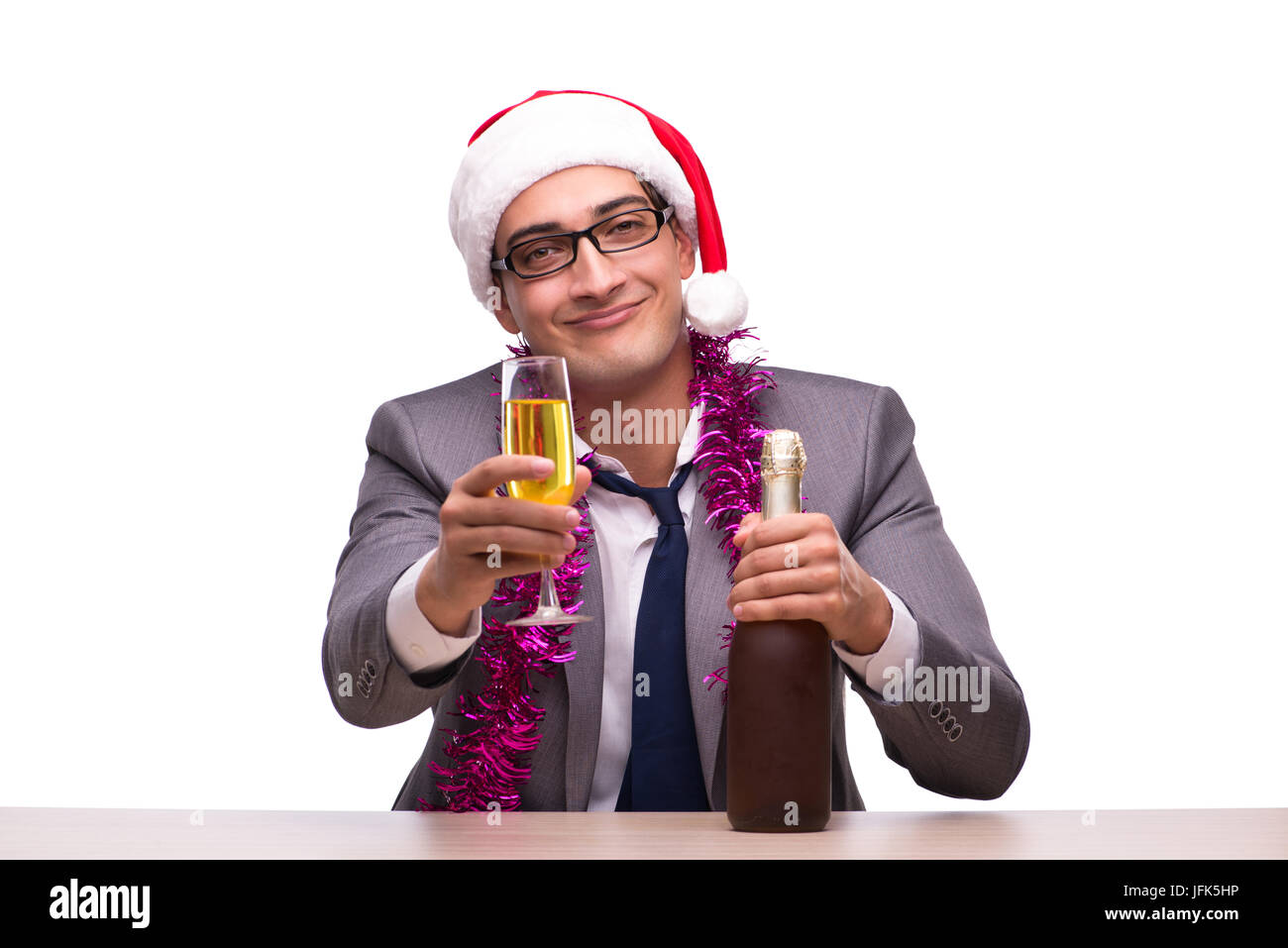 Sad tired office worker celebrating hi-res stock photography and images ...