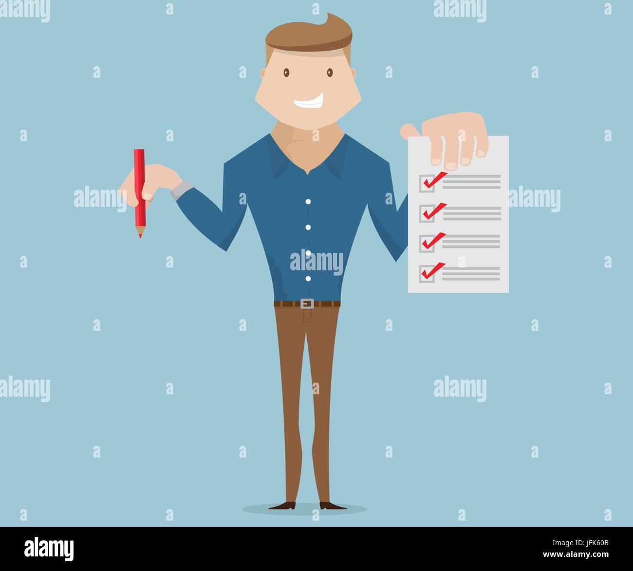 Checklist cartoon hi-res stock photography and images - Alamy