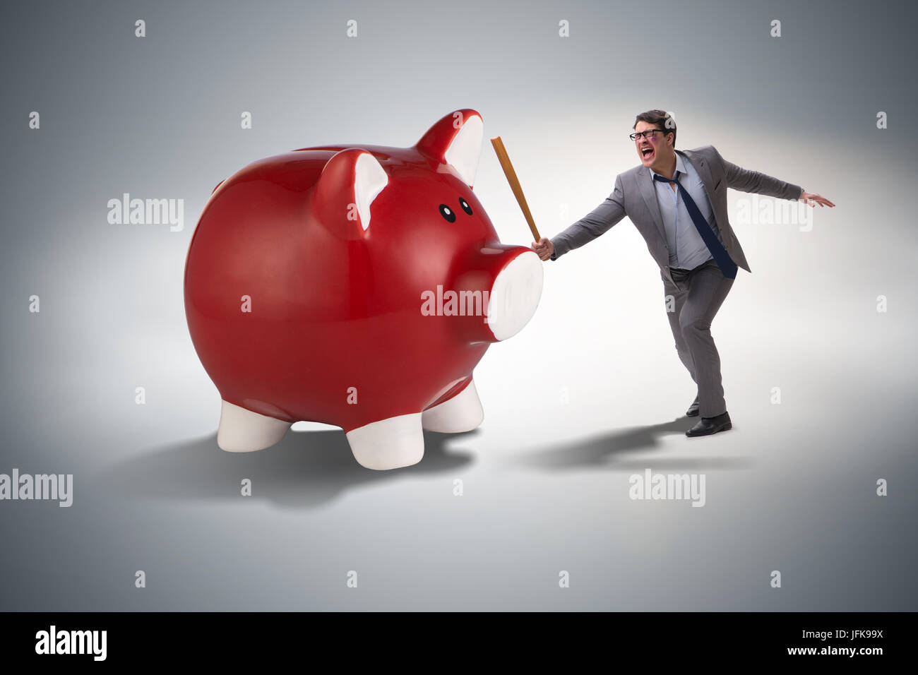 Angry man baseball bat hi-res stock photography and images - Alamy