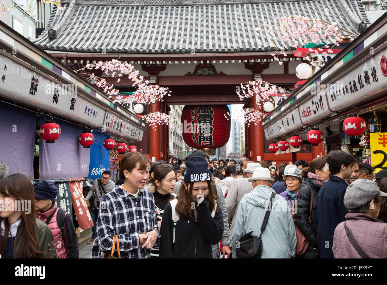A crowd at Asakusa temple in Tokyo, Japan Stock Photo - Alamy