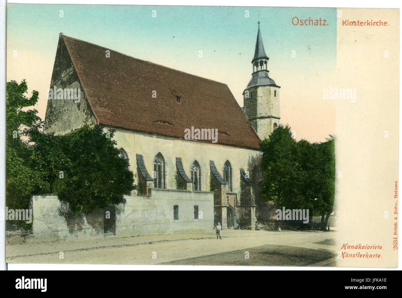 02634-Oschatz-1902-Klosterkirche-Brück & Sohn Kunstverlag Stock Photo ...