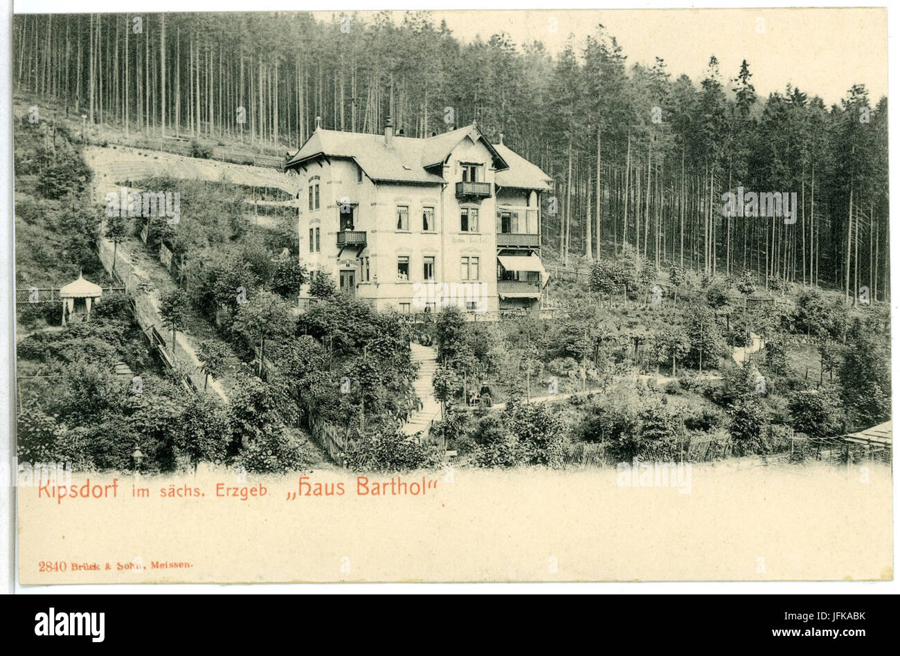 02840-Kipsdorf-1903-Haus Barthol-Brück & Sohn Kunstverlag Stock Photo ...