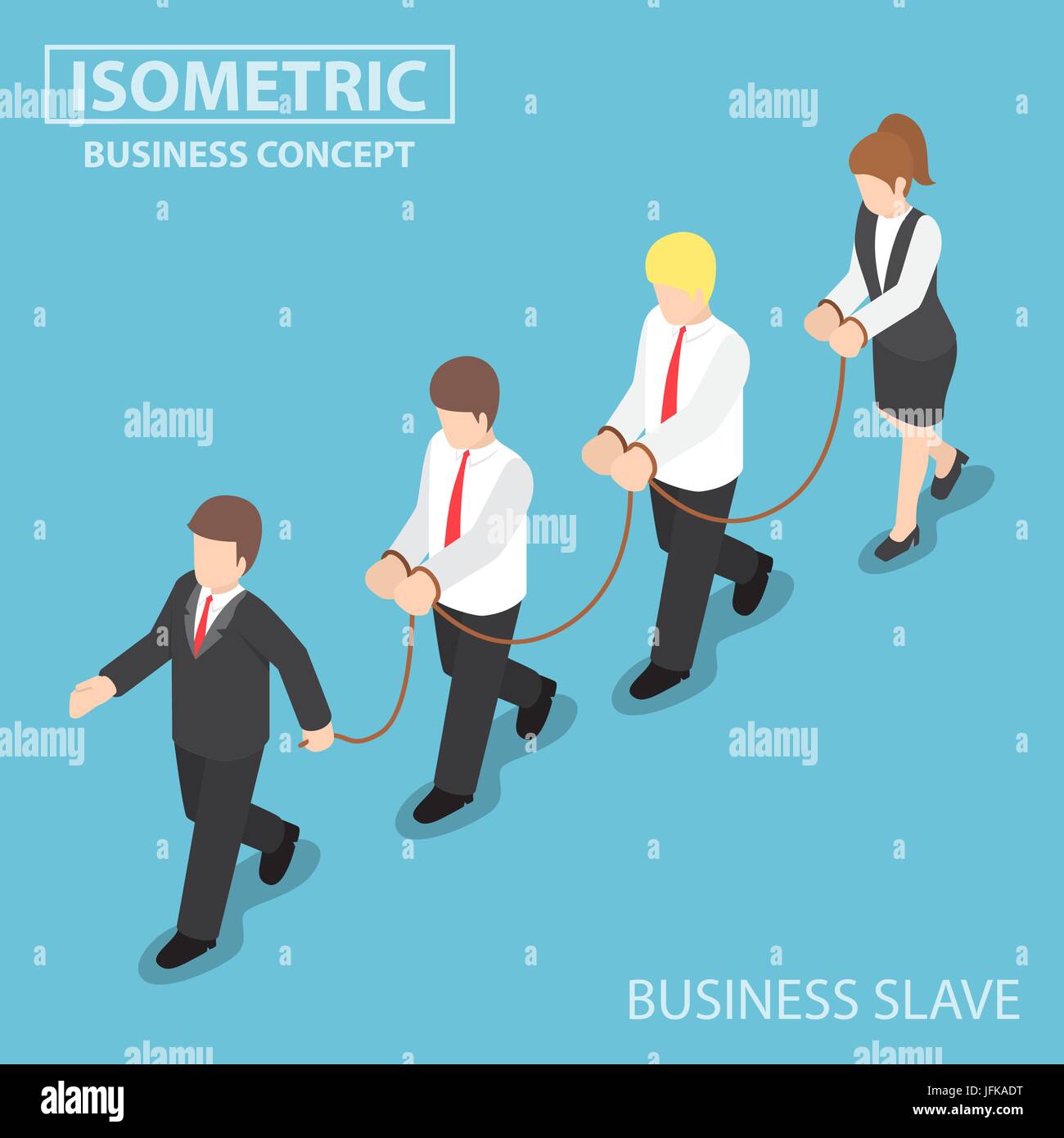 Young woman employee boss Stock Vector Images - Alamy