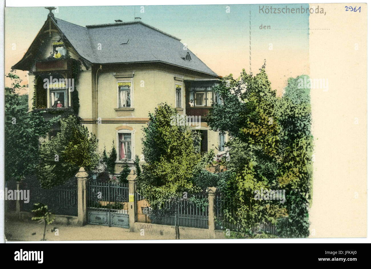 02961-Kötzschenbroda-1903-Villa-Brück & Sohn Kunstverlag Stock Photo ...