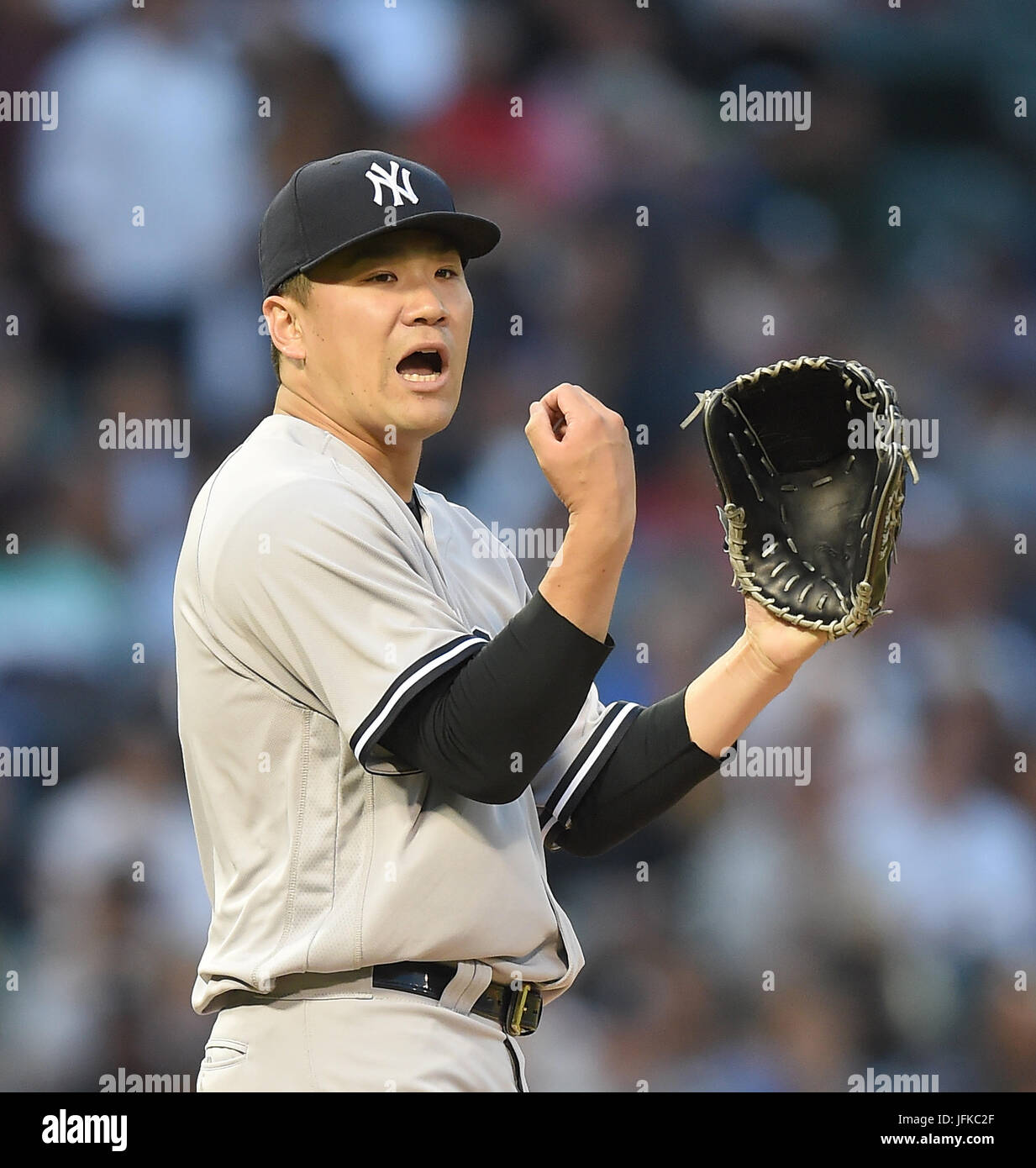 Chicago, Illinois, USA. 28th June, 2017. Masahiro Tanaka (Yankees) MLB : New York Yankees ...