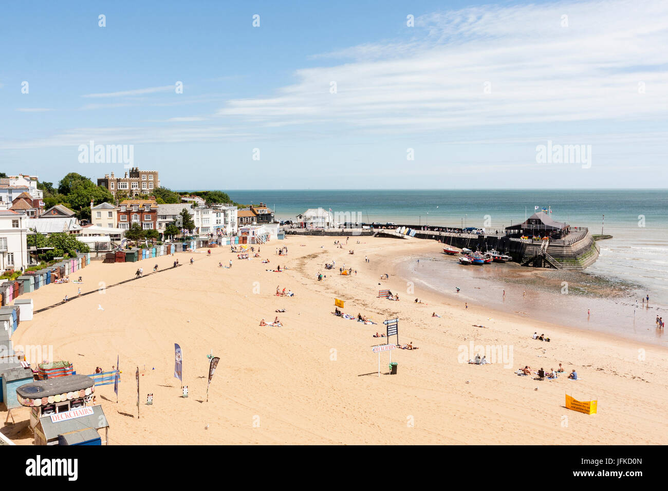 Broadstairs harbour with bleak house hi-res stock photography and ...