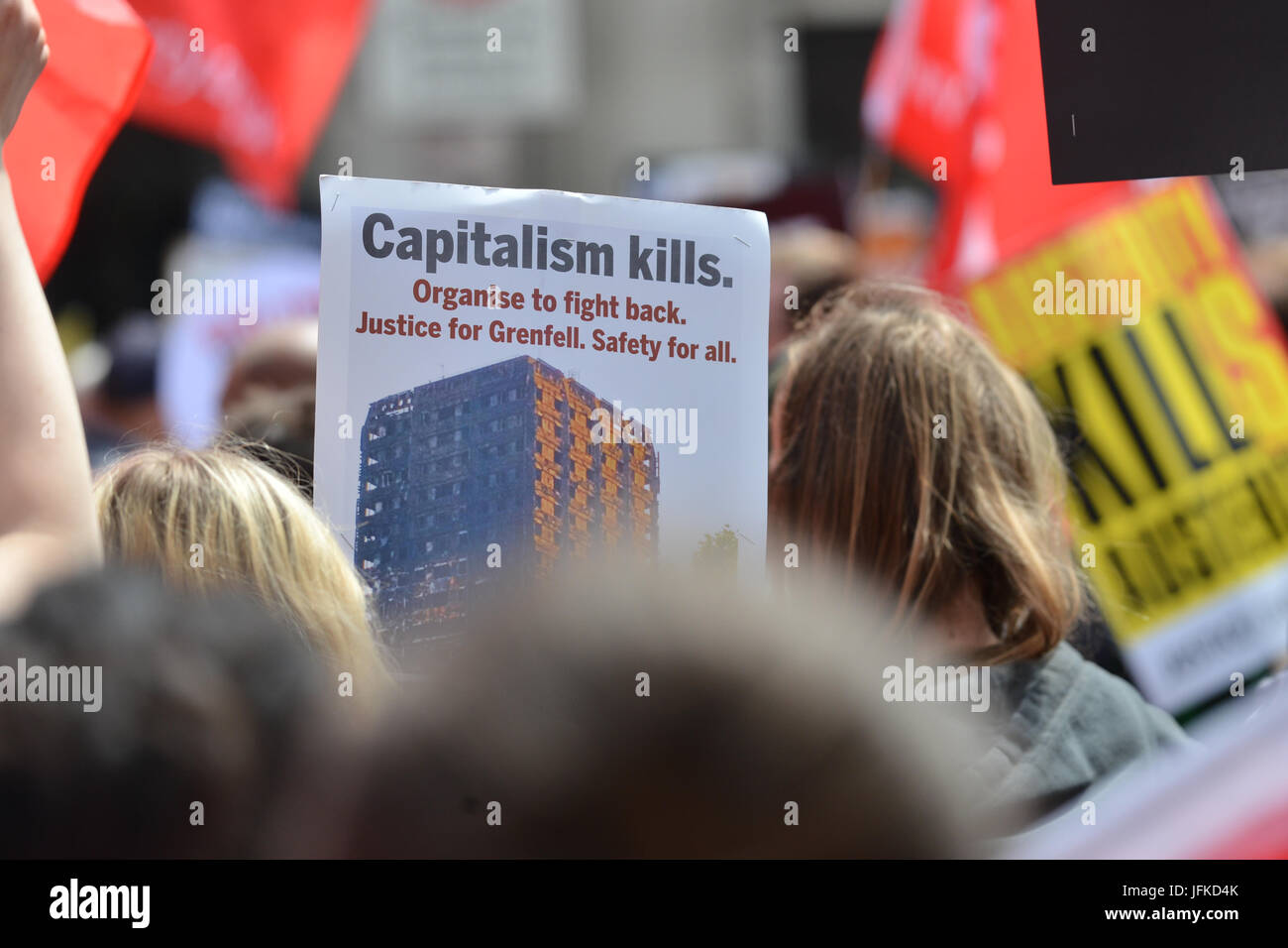 London, UK. 1st July 2017. The Not One More Day, Tories out national ...