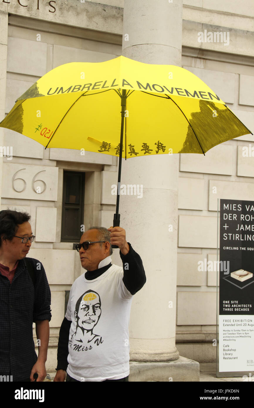 LONDON, UK - July 1, 2017: Stephen Lui the spokesperson for the Chinese ...