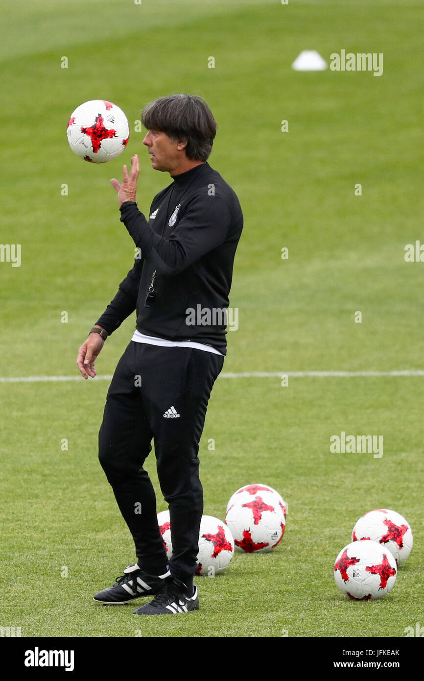 St. Petersburg, Russia. 1st July, 2017. German head coach Joachim Loew ...