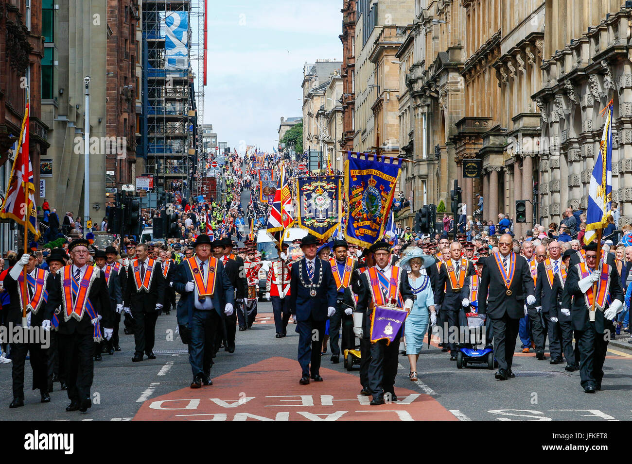 Sash orange lodge march hi-res stock photography and images - Alamy