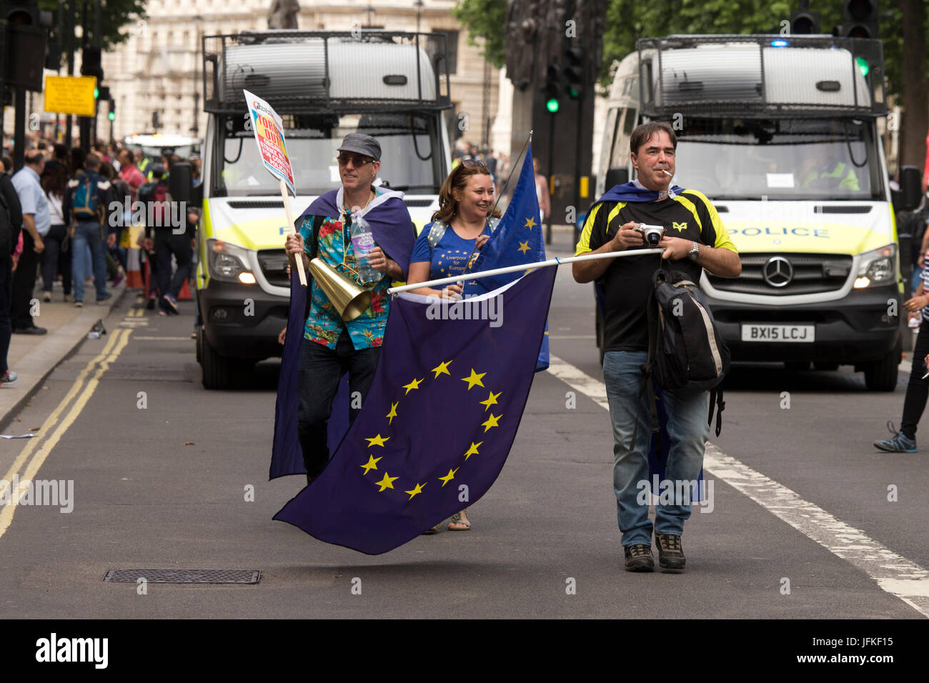 London, UK. 01st July, 2017. Thousands of people on the Not One More ...