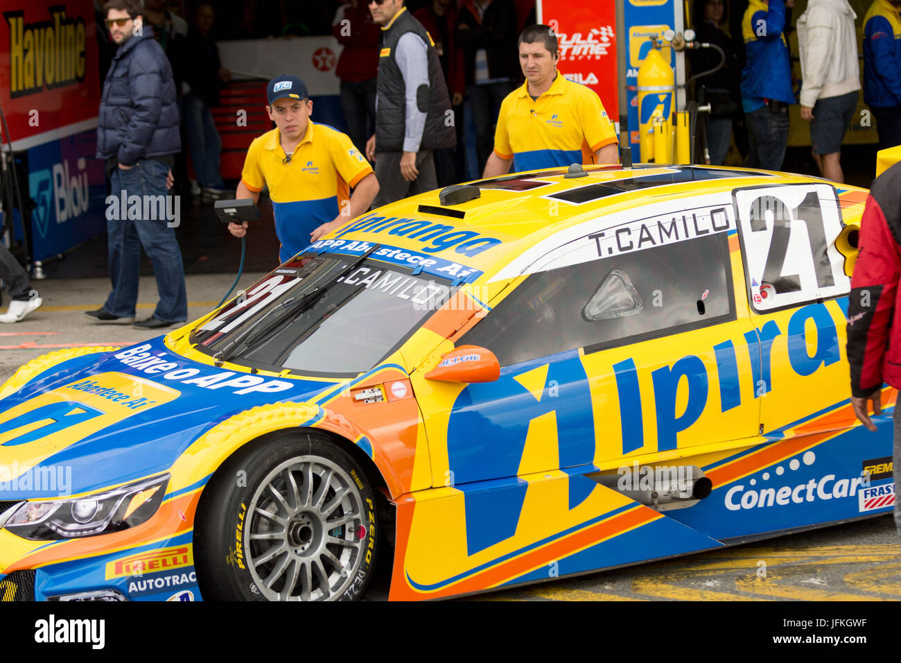 Curitiba, Brazil. 01st July, 2017. Car of Thiago Camilo during Training ...