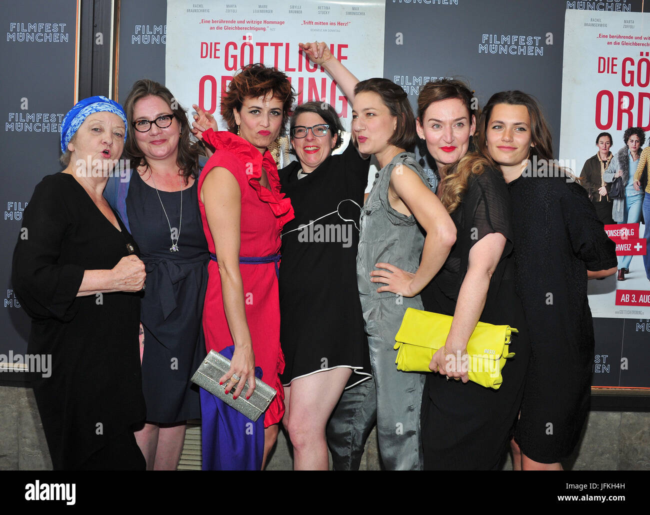 Munich, Germany. 28th June, 2017. The actresses Sibylle Brunner (L-R ...