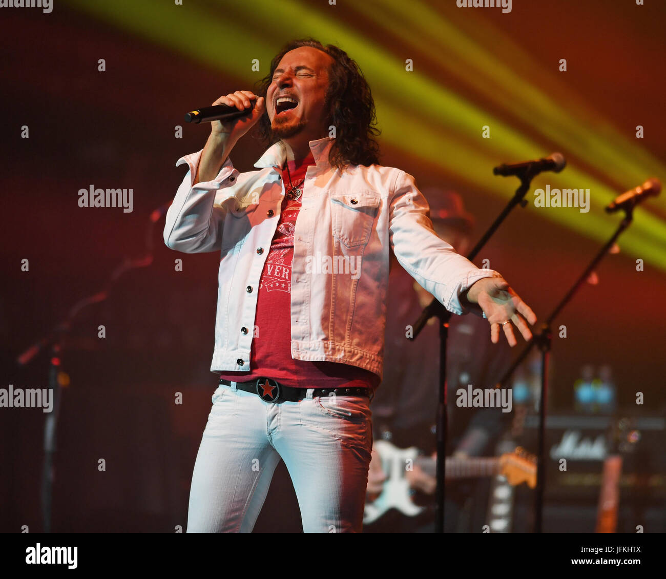 Hollywood FL, USA. 30th June, 2017. Steve Augeri performs at Hard Rock ...