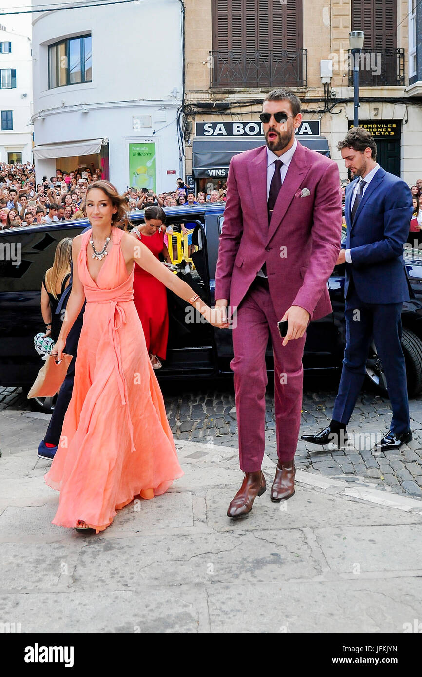 Marc Gasol basketball player during in Menorca on Saturday, 1 July ...