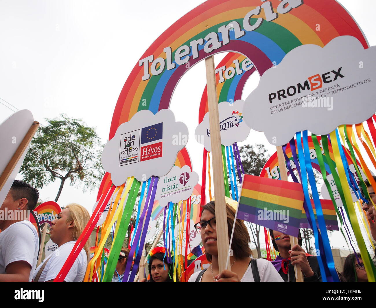 Lima pride parade hi-res stock photography and images - Alamy