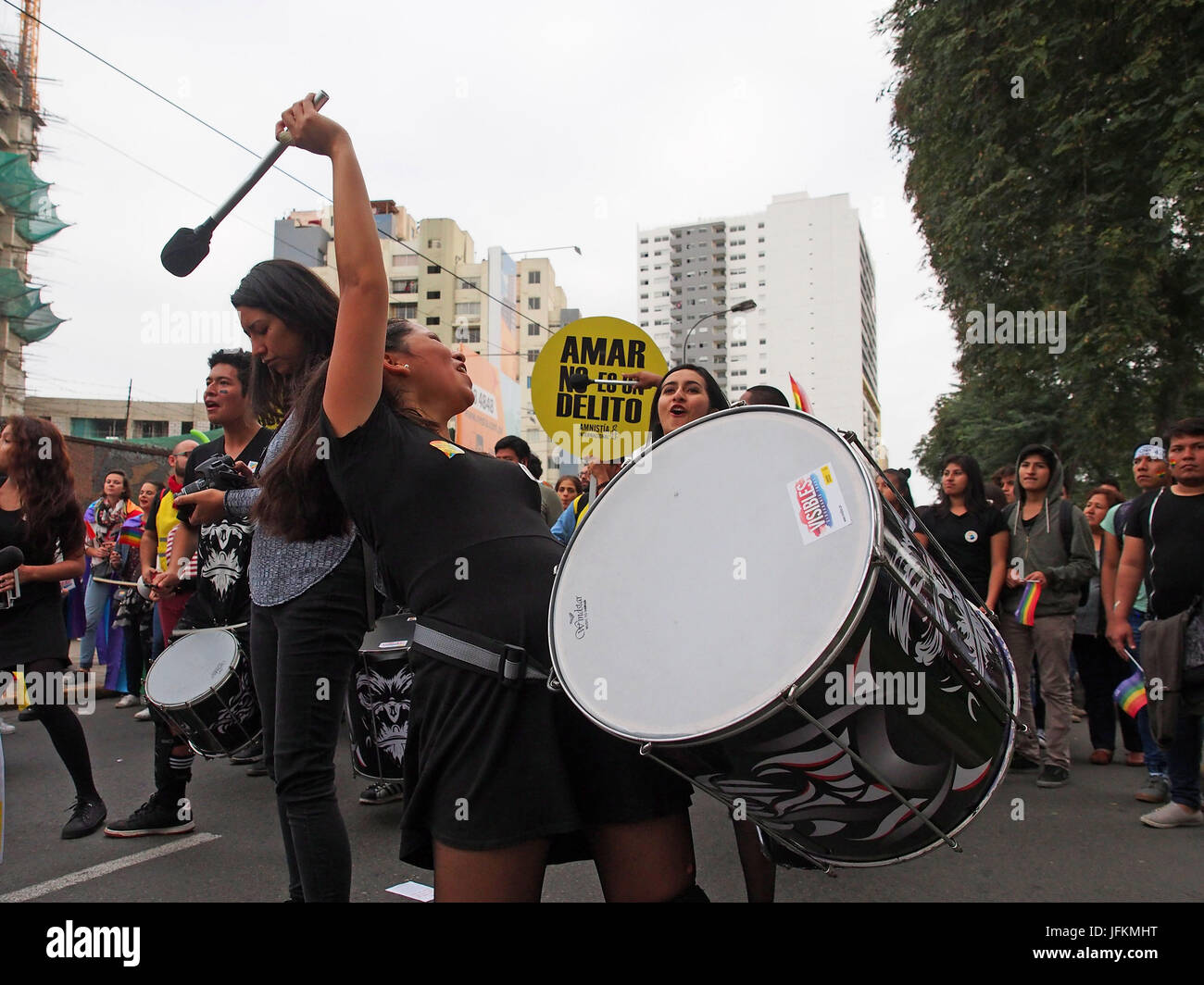 Lima pride parade hi-res stock photography and images - Alamy