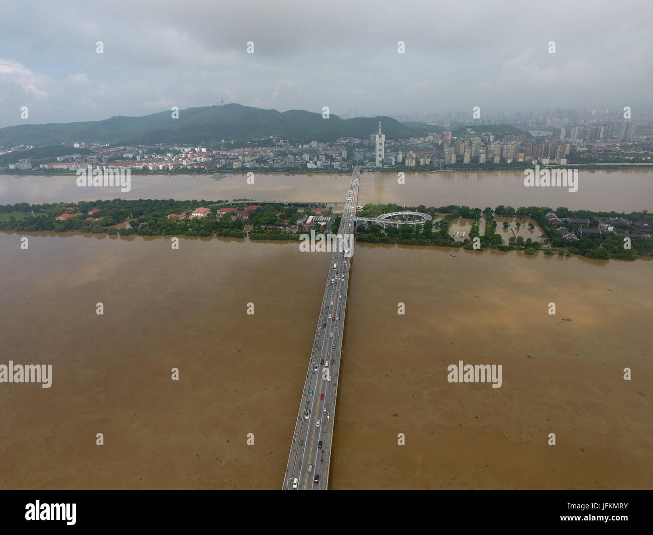 Changsha, China's Hunan Province. 2nd July, 2017. The Juzizhou Islet is ...