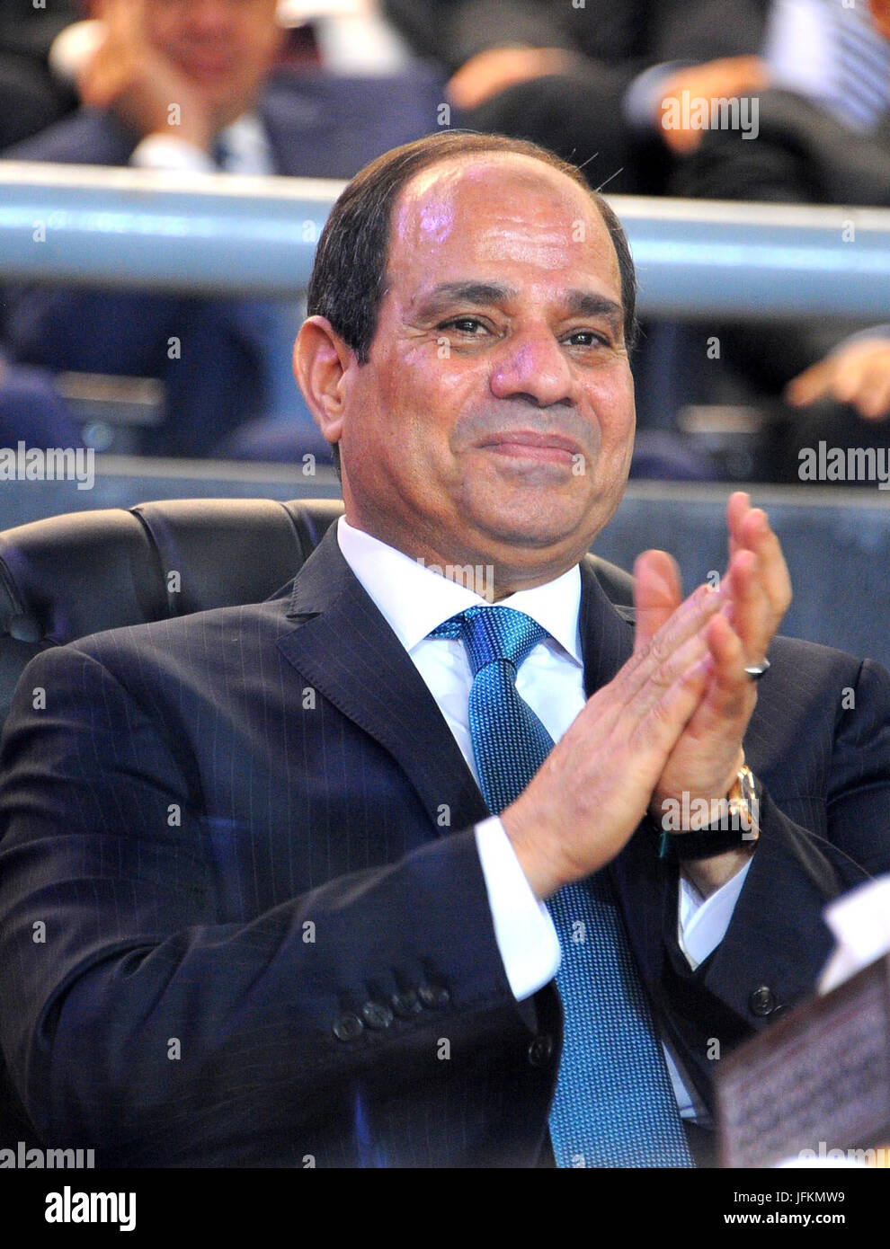 Cairo, Egypt. 1st July, 2017. Egyptian President Abdel Fattah al-Sisi ...