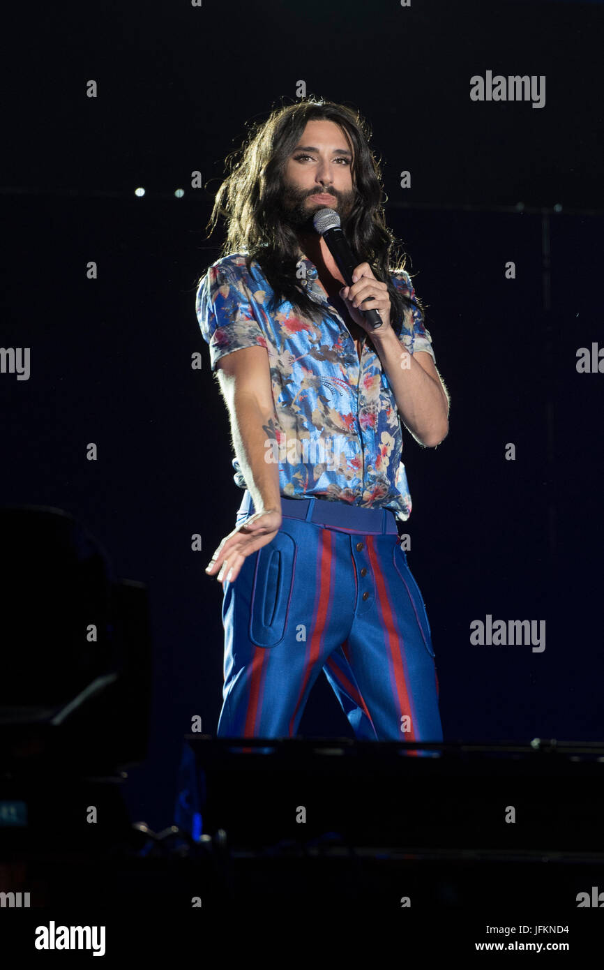 Conchita wurst worldpride madrid hi-res stock photography and images ...