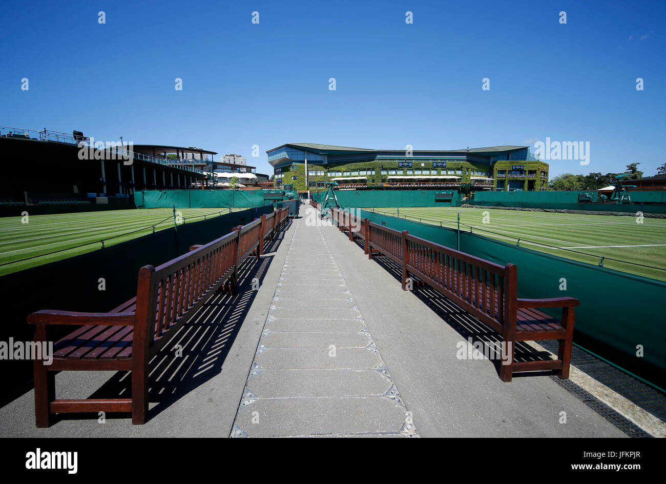 CENTRE , OUTSIDE COURTS, THE WIMBLEDON CHAMPIONSHIPS 2017, THE ...