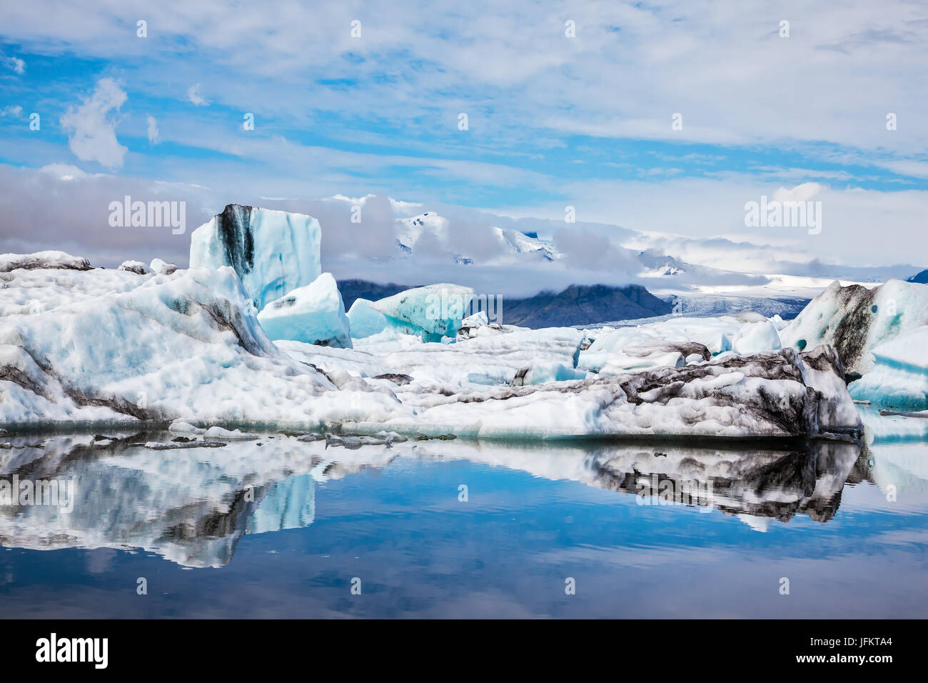 Blue ice in water hi-res stock photography and images - Alamy
