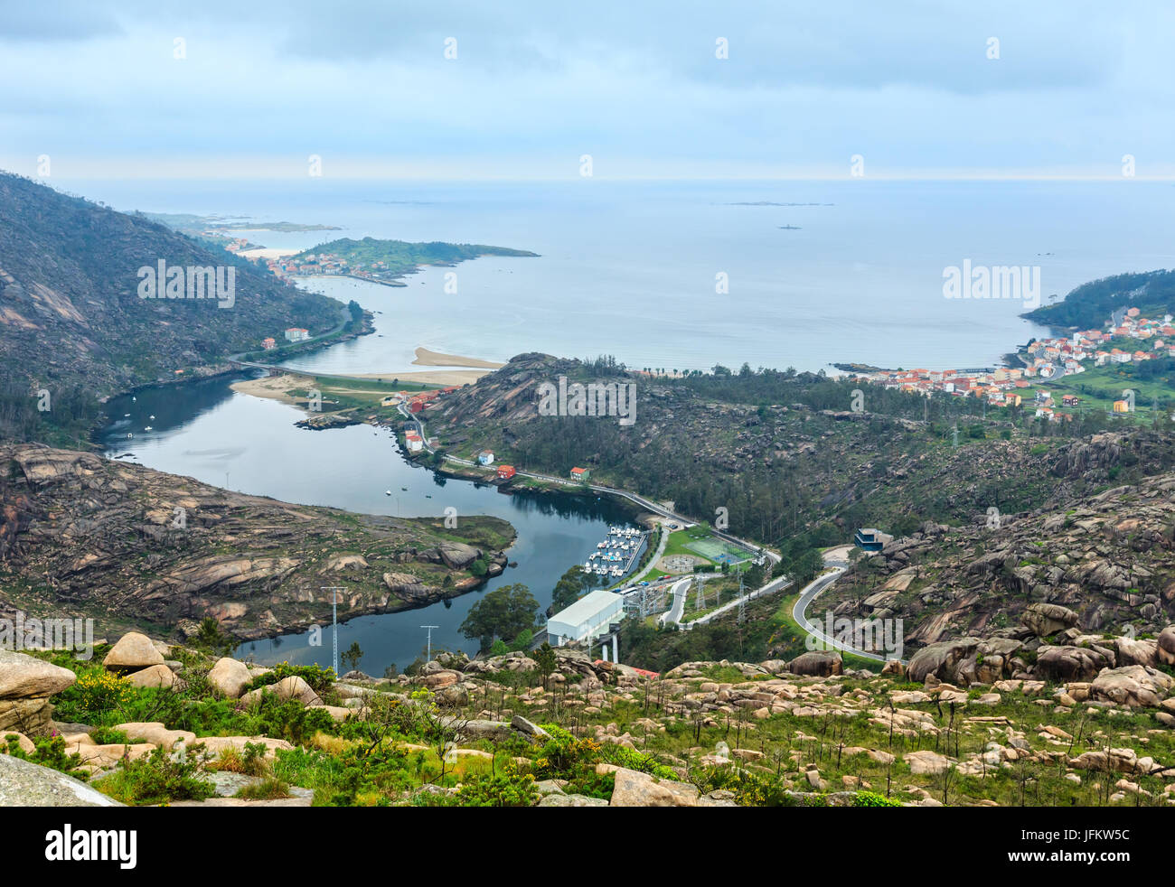 Mouth of Xallas river (Ezaro, Galicia, Spain Stock Photo - Alamy