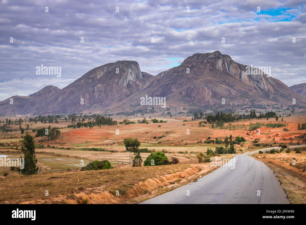 Road through Madagascar Stock Photo - Alamy