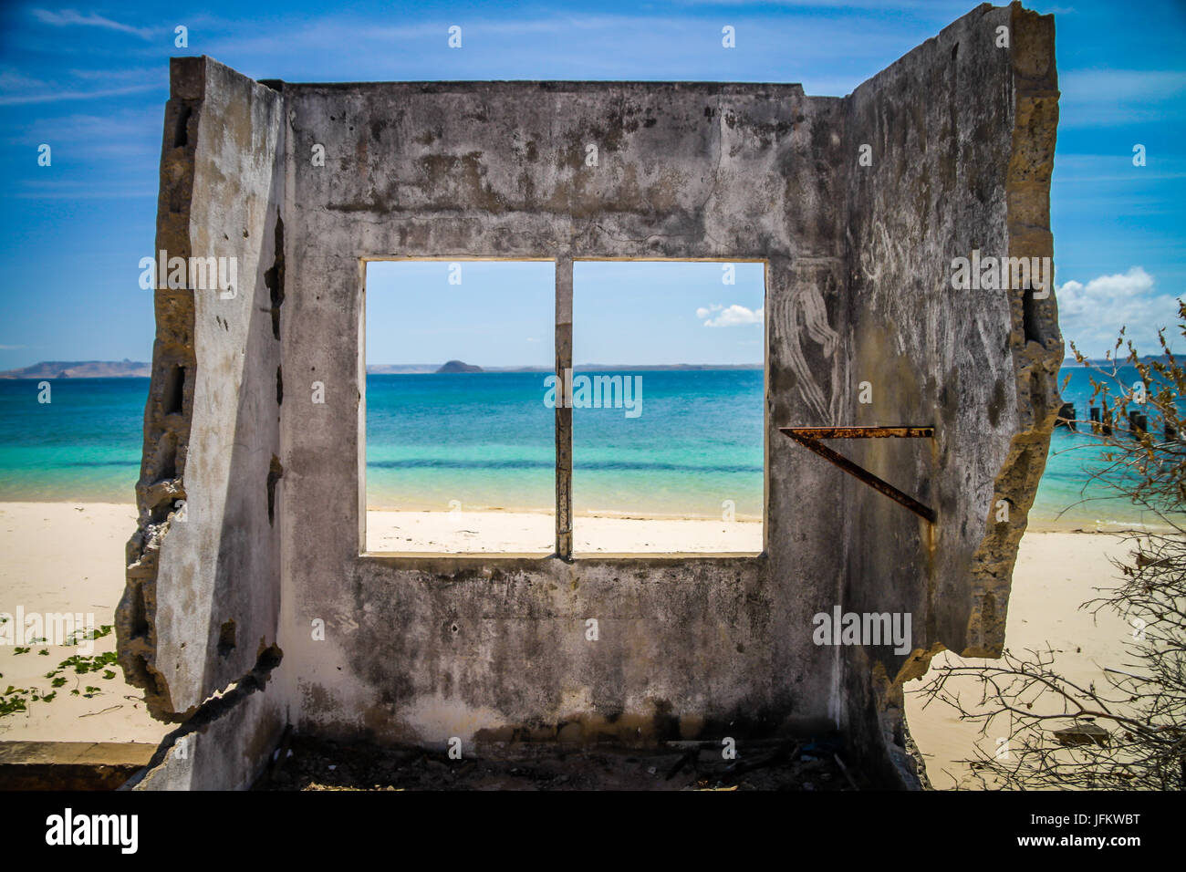 Window to the sea Stock Photo - Alamy