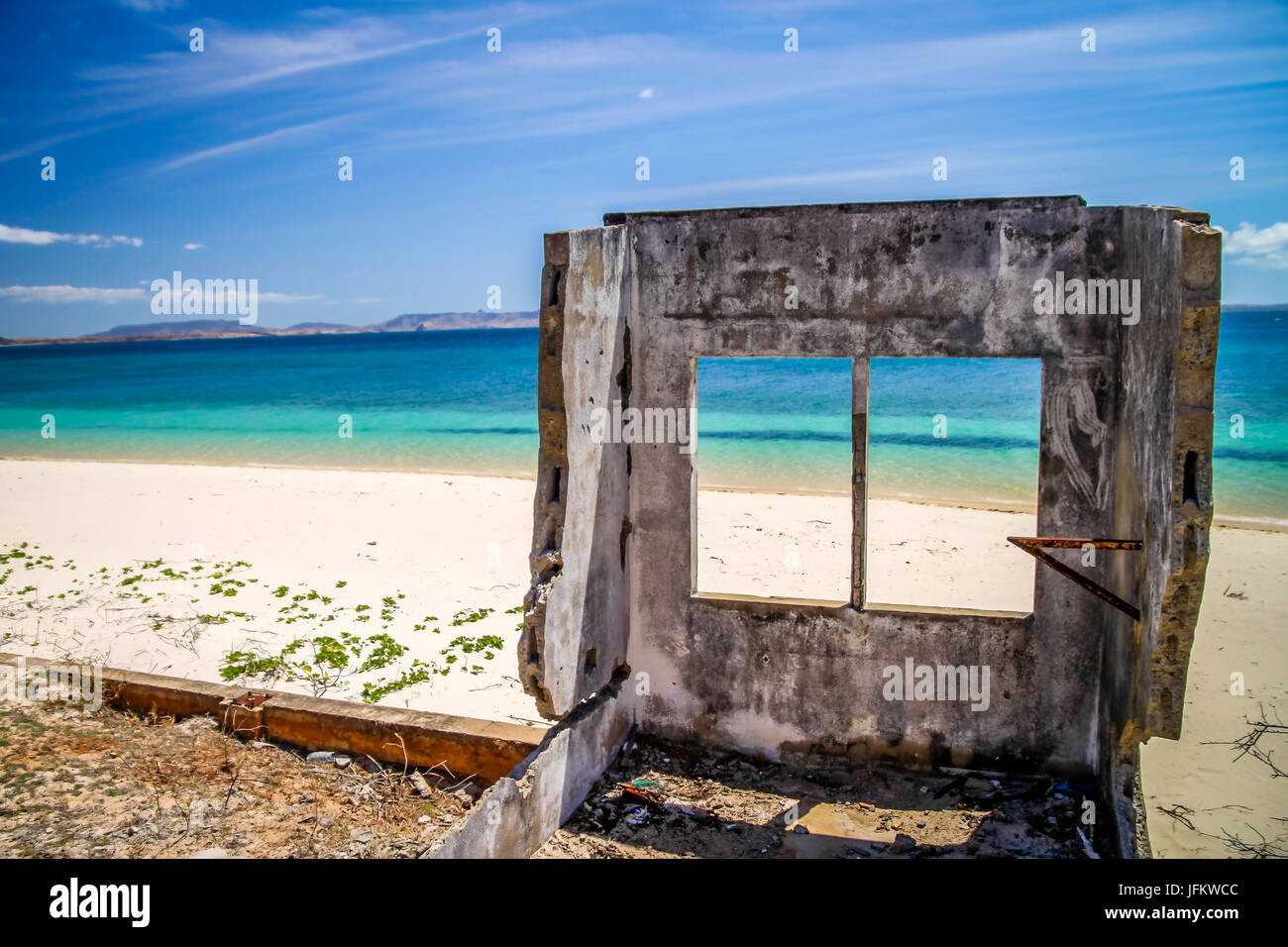 Window to the sea Stock Photo - Alamy