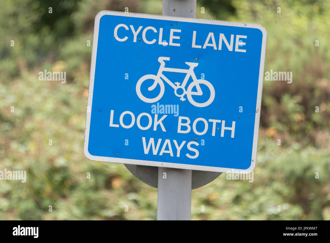 Blue cycle sign london hi-res stock photography and images - Alamy