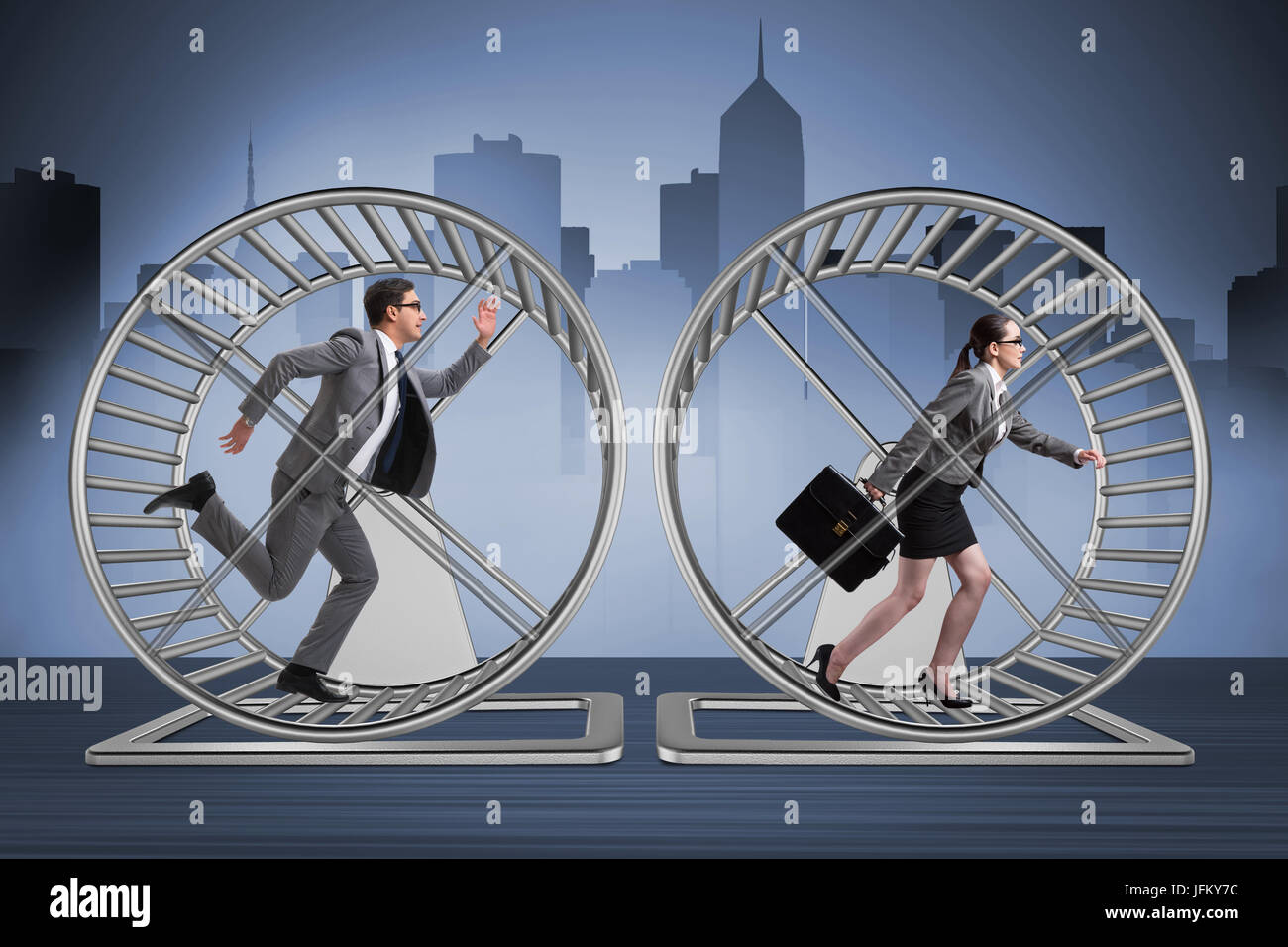 Hamster Wheel Woman High Resolution Stock Photography and Images - Alamy