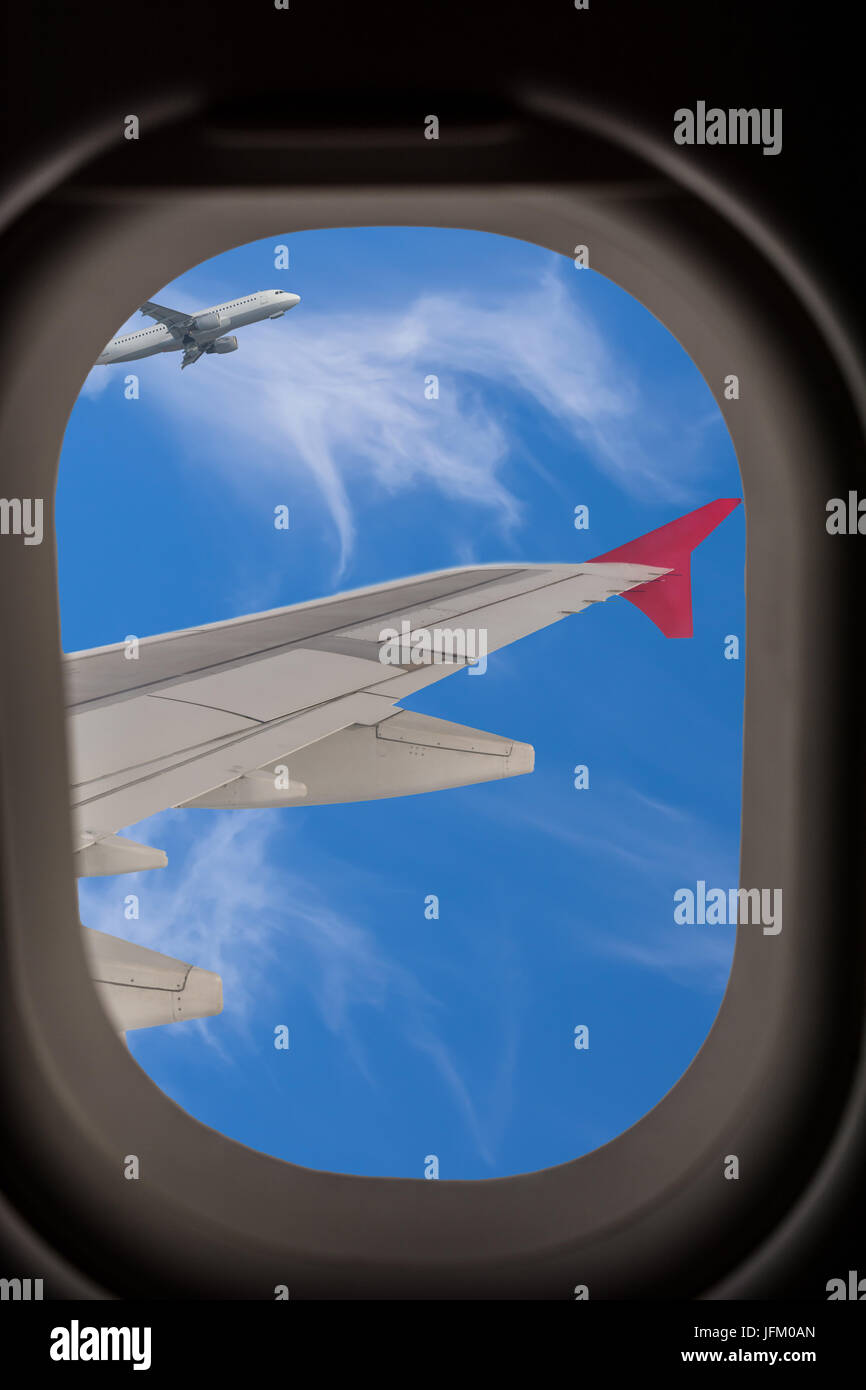 Airplane window vertical hi-res stock photography and images - Alamy