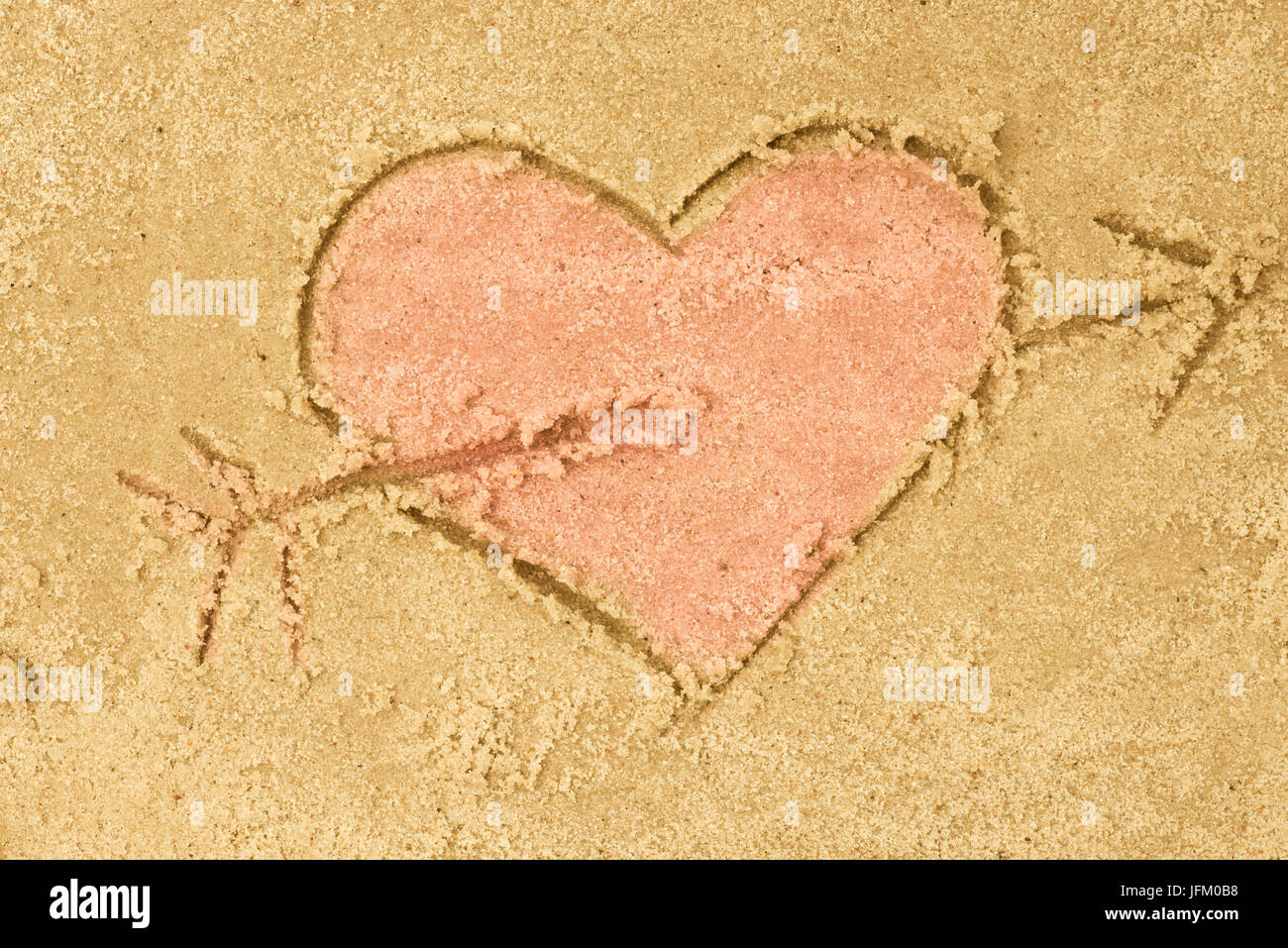 drawing in sand background Stock Photo - Alamy