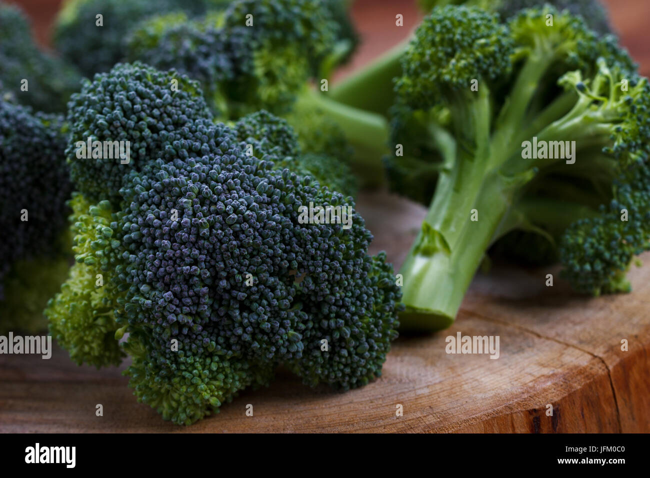 Healthy Organic Broccoli Stock Photo - Alamy